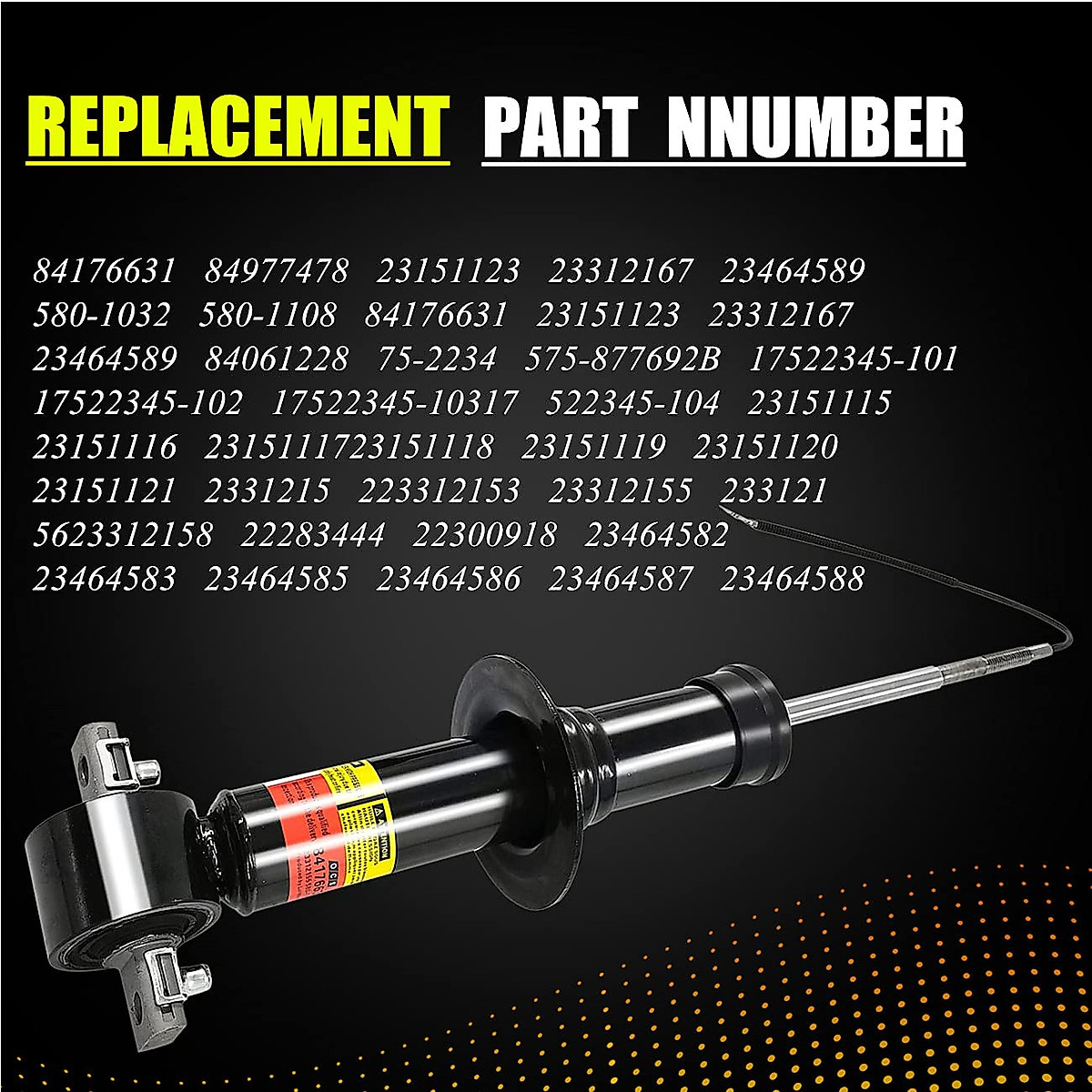 LUFT MEISTER 84176631 84977478 2 PCS Front Struts Shock Absorber Assy with spring for 2015-2022 Cadillac Escalade Tahoe Suburban Silverado GMC Sierra 1500 Yukon (XL)