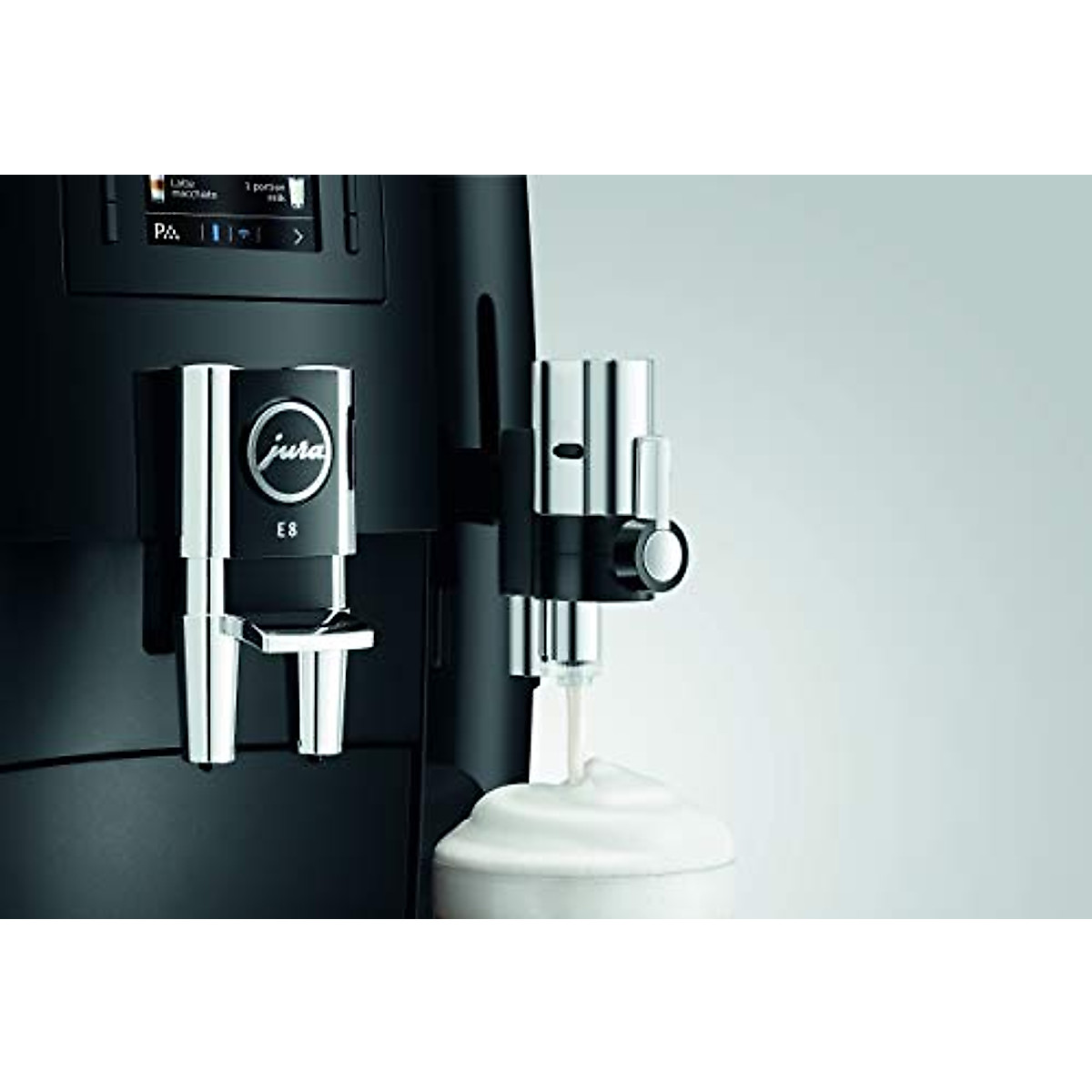 Jura E8 (NAA) 4th Gen Automatic Coffee Machine (Piano Black)