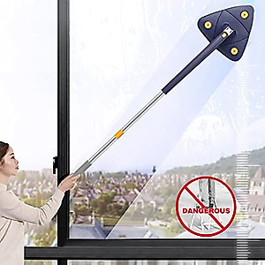 Dust Mop Microfiber Cleaning Floor: Adjustable Rotatable Wall Mops - Long Handle Dry Wet Mop for Baseboard