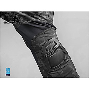 Airsoft Military BDU Tactical Suit Combat Gen3 Uniform Shirt Pants Multicam Black (L)