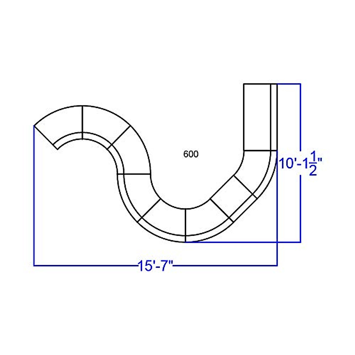 Flash Furniture HERCULES Alon Series Black LeatherSoft Reception Configuration, 9 Pieces