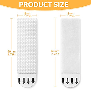 Picture Hanging Strips Heavy Duty,20-Pairs(40 Strips)Sticky Picture Hangers for Walls,Hanging Pictures Without Nail,Damage Free No Nails Refill Adhesive Poster Strips for Frame Mounting Strips,Medium