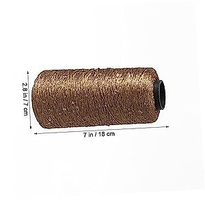 VILLCASE skeins Yarn Glitter Knitting Yarn Cotton Rope Cotton Yarn Cone Knitting Yarn Balls Yarn Bonbons Craft Cotton Yarn Sequin Yarn dishcloths Yarn Cotton Twine Crochet Cotton Thread