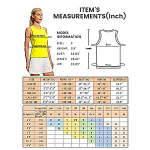 Hiverlay Workout Tank Tops for Women Sleeveless Athletic Cropped Tank Top Sports Gym Muscle Running Shirts Blazing Yellow XXL