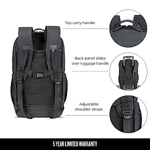 Solo New York Highland Boyd Laptop Backpack, Navy/Black Plaid
