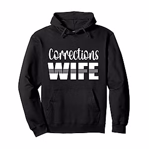 Corrections Wife Silver Line Proud Correctional Officer Wife Pullover Hoodie