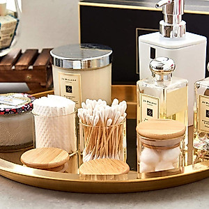 ZPGXLRZ 20 Pcs Glass Spice Jars with Airtight Bamboo Lids, Labels and Pen, 2.5oz Mini Clear Food Storage Containers for the Pantry, Kitchen Canisters for Tea, Herbs, Sugar, Salt, Coffee and More