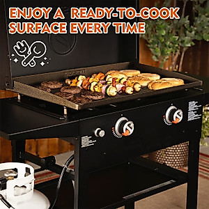 Griddle Protective Mat for Blackstone - 28" Magnetic Silicone Grill Cover, Food Grade Silicone Mat - All Season Cooking Surface Protective Cover (28" Grey)