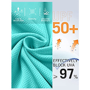 ATTRACO Womens Rash Guard Shirt Swimsuit Swim Top Long Sleeve Diving Shirts