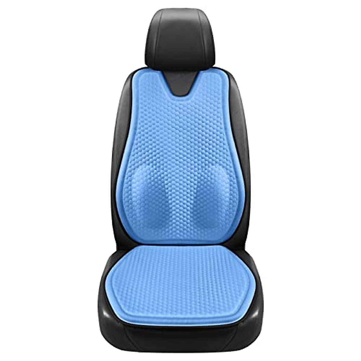 KENNISI Seat Cushion – Non-Slip Orthopedic Gel & Memory Foam Coccyx Cushion for Tailbone Pain – Car Seat Cushion (Blue, 1-pc)