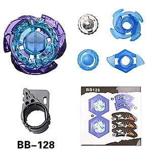 Gyros 6 Pack Bey Burst Battling Tops Metal Fusion Starter Set with Stickers Two Launchers