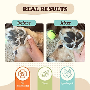 PawTection Balm Stick for Dogs (2oz) All-Natural, Lick-Safe Dog Paw Protector, Moisturizing Dog Paw Balm for Dry, Cracked Pads, Protects Paws from Winter Ice, Salt & Rough Terrain