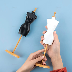 AUEAR, Set of 4 Dress Cloth Gown Plastic Display Support Holder Mannequin Model Stand 2 Colors