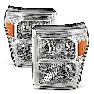 ACANII - For 2011-2016 Ford F250 F350 F450 Super Duty Headlights Replacement 11-16 Headlamps Driver + Passenger Side