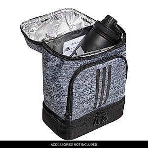 adidas Excel 2 Insulated Lunch Bag, Jersey Onix Grey/Black, One Size