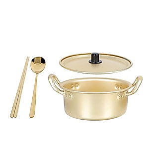 Cabilock 1 Set Korean Ramen Pot Mini Microwave Outdoor Cooking Stove Wine Set Kitchen Supplies Butter Melting Pot Non Stick Stock Pot Portable Cooking Pot Non Stick Pot Instant Noodle Pot