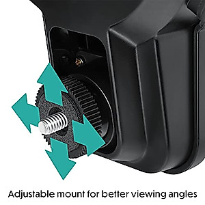 Wasserstein 3-in-1 Wired Floodlight, Charger and Mount Compatible with Blink Outdoor & Blink XT2/XT Camera - 2000 Lumens Powerful Floodlight (Black) (Blink Camera NOT Included)