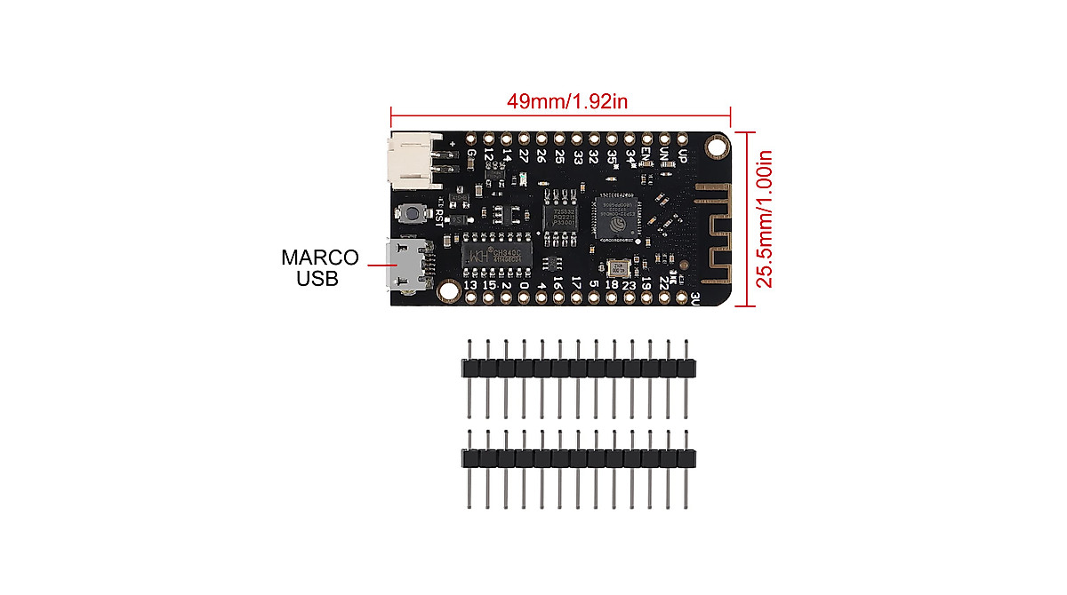 AITRIP LOLIN32 ESP32 Lite WiFi Bluetooth Dev Board (3-Pack)