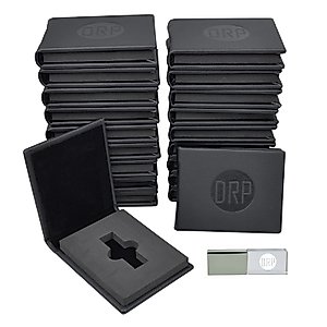 Black Leather Flash Drive case with Personalized LOGO for Wedding Photographer Client Gift , USB Case packing (No Logo Imprint)
