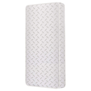 Dream On Me 2-in-1 Breathable 132 Premium Coil Inner Spring Standard Crib and Toddler Mattress, White, 51.5 x 27.5, 17 lb