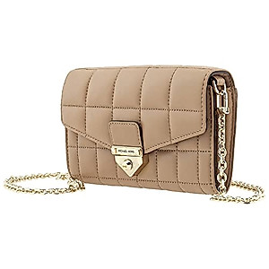 Michael Kors Camel Soho Wallet With Removable Chain Shoulder Strap