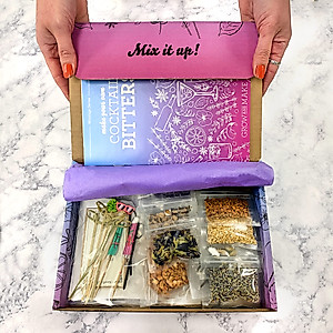 DIY COCKTAIL BITTERS Making Kit - Grow and Make Mixology Series color changing cocktails and customized mocktails become Your Own Drink Master