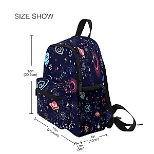 Space Galaxy Backpack for Toddlers Kid's School Bag for Boys Girls Kindergarten Preschool Bag