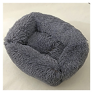 YXXJJ Pet pad Plush Dog Bed Cushion Large Dog Bed House pet Square Cushion Bed pet Kennel Super Soft and Fluffy Comfortable cat and Dog House Soft and Warm, Comfortable to Touch, Easy to Carry