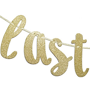 Last Sail Before The Veil Banner, Wedding, Engagement, Bridal Shower, Bachelorette Cruise Decorations (Gold)