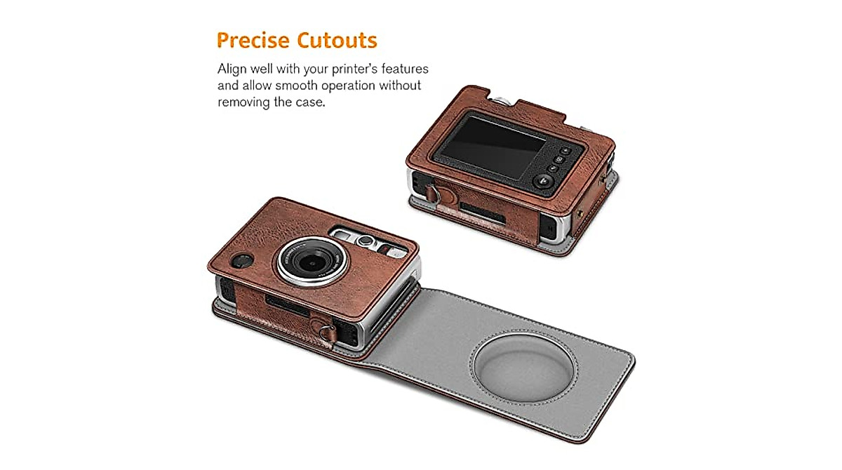 Fintie Vegan Leather Camera Case for Fujifilm Instax Mini EVO