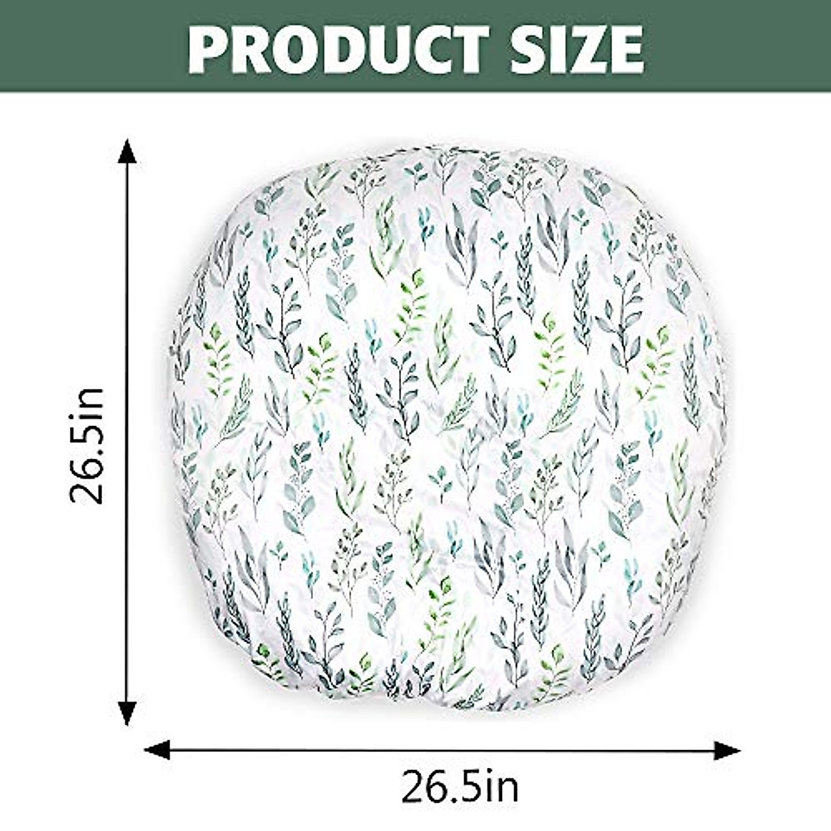 Newborn Lounger Cover Removable Cover Ultra Soft Comfortable Lounger Slipcover Removable Cover for Infant Lounger Pillow (Leaf)