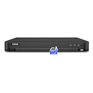 ANNKE 16CH 4K Security AI DVR with Motion Detection, 8MP H.265+ Surveillance CCTV Recorder for Home & Business, Compatible with Alexa, Easy Live View, Support TVI/AHD/CVI/CVBS/IPC Input, NO HDD