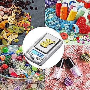 Mini Portable Gram Scale 200g/ 0.01g Mini Digital Pocket Scale Car Key Shape Electronic Scale with Battery for Jewelry, Herb, Food (1 Piece)
