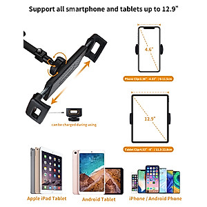 LILANZo Tablet Stand & Phone Holder, Adjustable Stand for 4.6-12.9'' Devices, Compatible with iPad, iPhone, Kindle, Fire HD, Nintendo Switch, Samsung, GoPro etc.