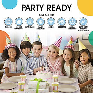 Exquisite 9 Inch. Dinner Plates Light Blue Plastic Plates Disposable, 50 Count Plate Set, Disposable Plates For Party, Heavy Duty Plastic Plates Disposable, Plastic Plates For Party, Party Plates