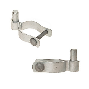 Dailydanny 2 Pack Chain Link Fence Frame Gate Post Male Hinge with Bolts and Nuts (1-7/8 Inch)