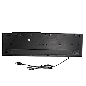 Gaming Keyboard Mouse Combo, Comfortable Touch Cool Appearance Backlight Keyboard Mouse Set ABS 104 Key for Office