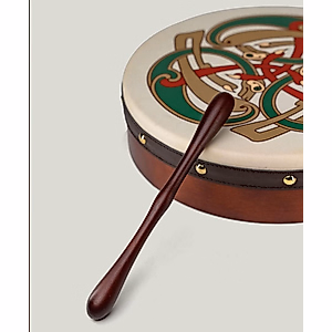 Fair Trade Traditional 12'' Irish Celtic Bodhran with beater & DVD - handcrafted in Ireland