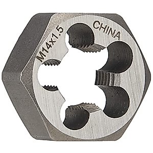 Drill America - DWTMHX14X1.5 m14 X 1.5 Carbon Steel Hex Rethreading Die, DWT Series