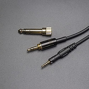 Voarmaks 4 Pole Long Steps Audio DJ Cable Cord Line Plug Compatible with Pioneer HDJ-X5 X7 S7 CUE1 Headphones Extended Coiled Spring Dj Wire