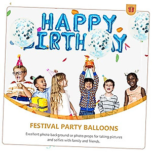 ERINGOGO 4 Sets birthday balloon set gender reveal balloon rose gold birthday decorations backdrop girls suit sequin trim alphabet balloons party decorations for women balloon kit emulsion