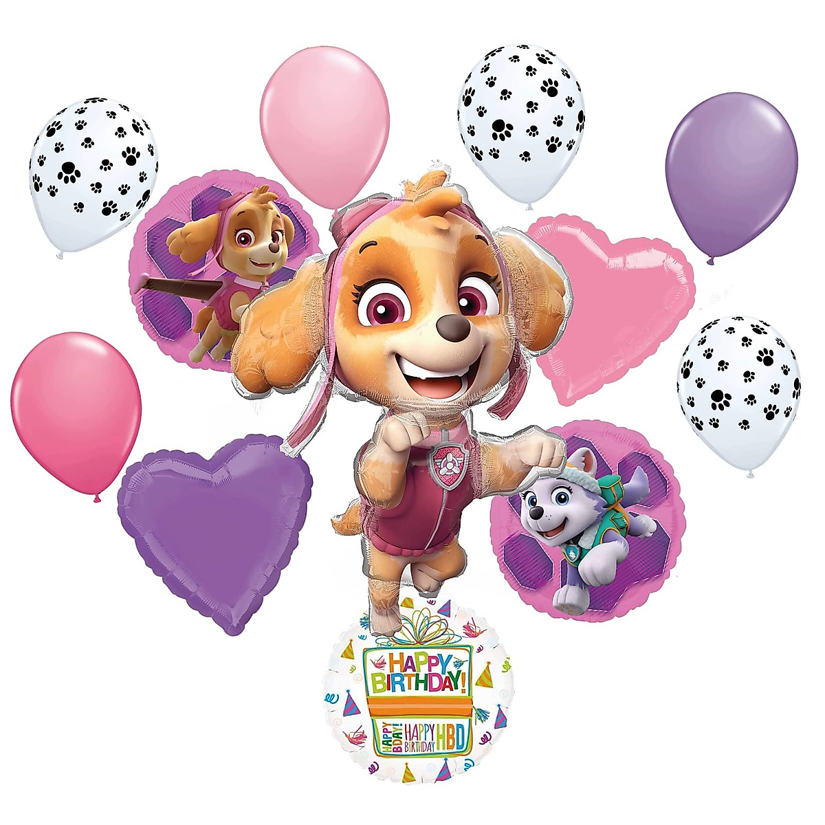 Paw Girl Pups on Patrol Skye Birthday Party Supplies Balloon Bouquet Decorations