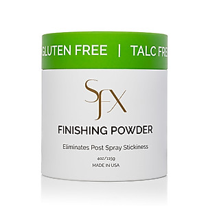 SunFX Post Spray Tan Translucent Finishing Powder | Talc Free | Sunless Tanning Setting Powder | Shimmer | Crisp & Fresh, 4.00 Ounce