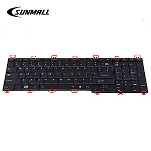 SUNMALL Keyboard Replacement Compatible with Toshiba Satellite C650 C650D C655 C655D C660 C660D C665 C665D L550 L550D L650 L650D L655 L655D L670 L670D L675 L675D L770 L750D L755 B350 Series Laptop