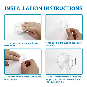 42 Pcs Windows Suction Cup Hooks - 1.5 inch Clear Plastic Sucker Hooks for Glass Window Wall, Utility Hooks Hangers for Christmas Festivals Parties Carnival Decoration Door Bathroom Kitchen (42)