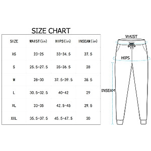 SANTINY Women's Joggers Pants Pockets Drawstring Running Sweatpants for Women Lounge Workout Jogging(White_L)