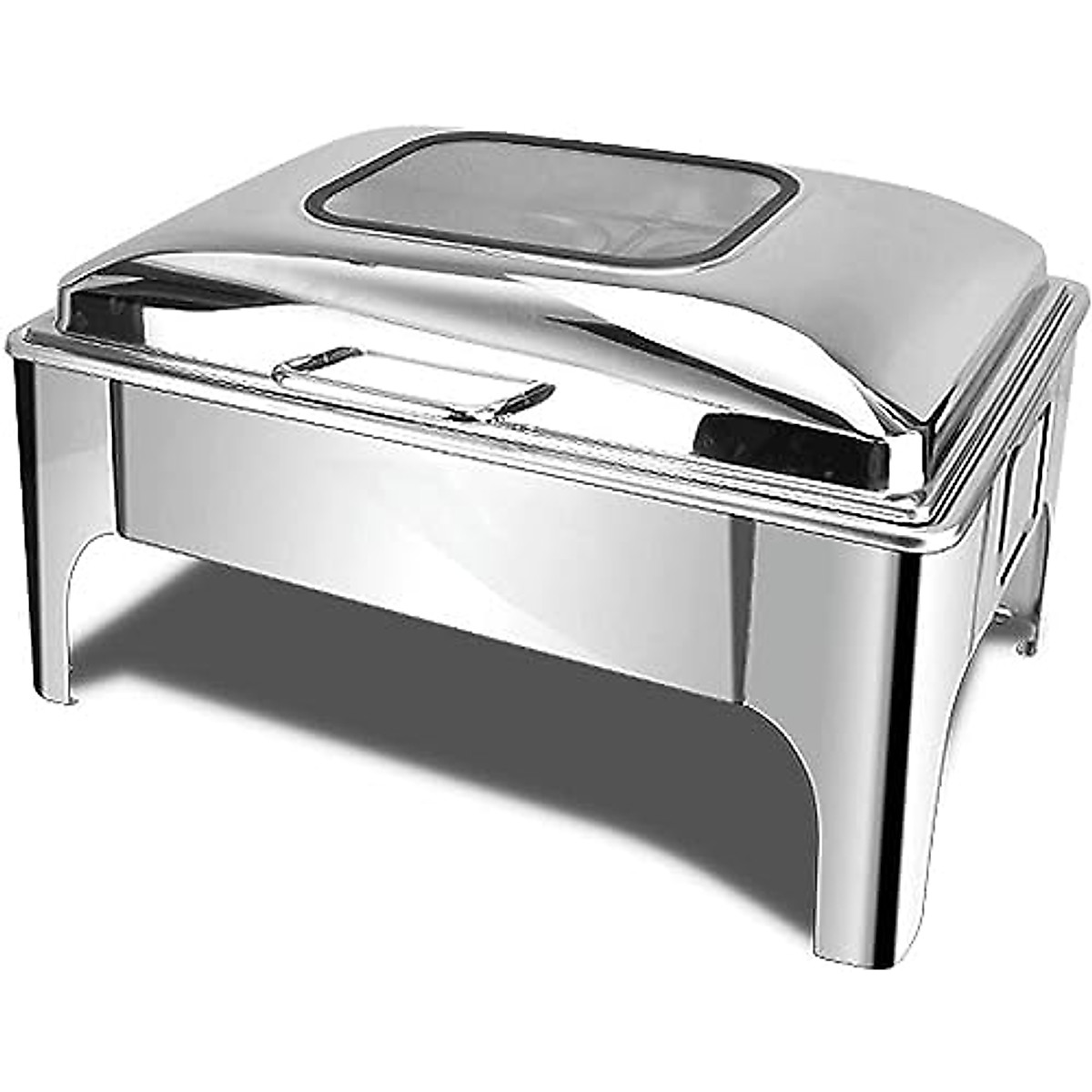 Chafing Dishes Chafing Dish Buffet Set, Food Warmers Server Warming Tray Round Rectangular Chafers, Stainless Steel Square Chafer, Round Food Warmer Chafing For Catering Warmer Chafer Set, Energy Effi