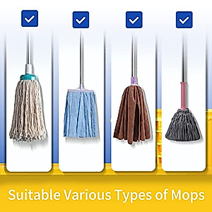 Mop Bucket with Wringer on Wheels, Commercial Mop and Bucket with Wringer Set, Mop Bucket Separate Dirty Water Perfect for School, Offices, Resturants, Restrooms, Yellow( 22 Quarts)