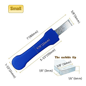Carbide Scraper, Super Scraper Removes Residue from Steel, Aluminum, and More (Small & Large-2pcs)