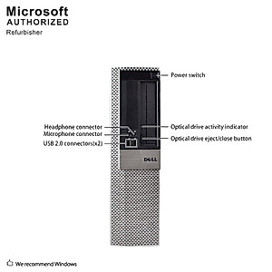 Dell Optiplex 980 Desktop / SFF High Performance Computer PC, Intel Core i5-650 Processor 3.2GHz, 8GB DDR3 Memory, 500GB HDD, Windows 10 Professional (Renewed) (500GB HDD DVW)